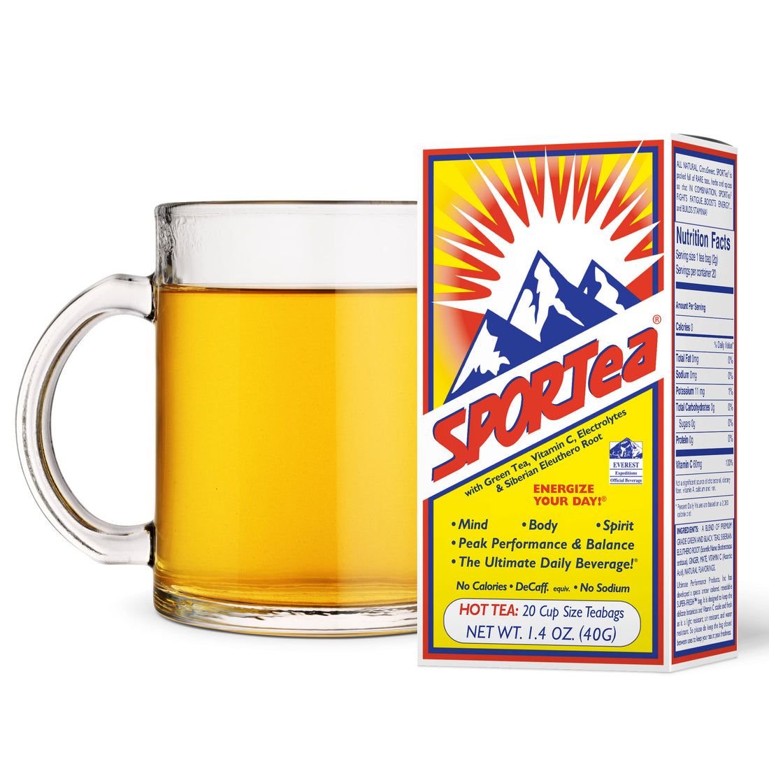 Hot SPORTea® - Natural Hot Brew Tea for Energy & Wellness